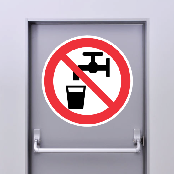 Autocollant Eau non potable | Zone Signaletique