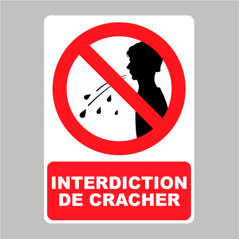 Autocollant Panneau Interdiction De Cracher Zone Signaletique | The ... Autocollant Panneau Interdiction De Cracher Zone Signaletique | The ...