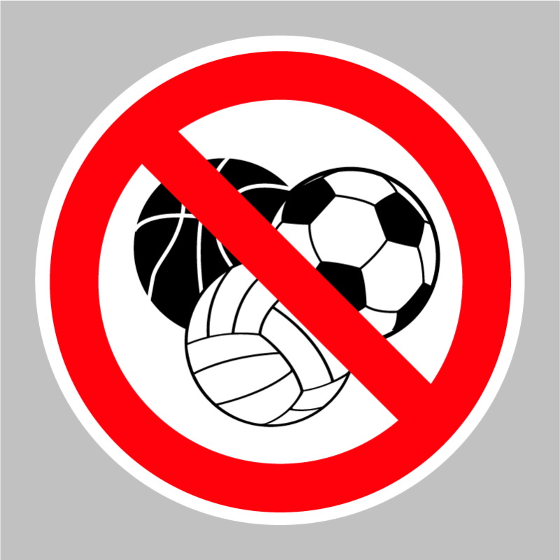 Autocollant Ballons Interdit | Zone Signaletique