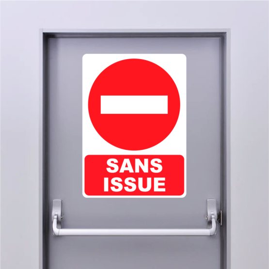 Autocollant Panneau Sans issue | Zone Signaletique
