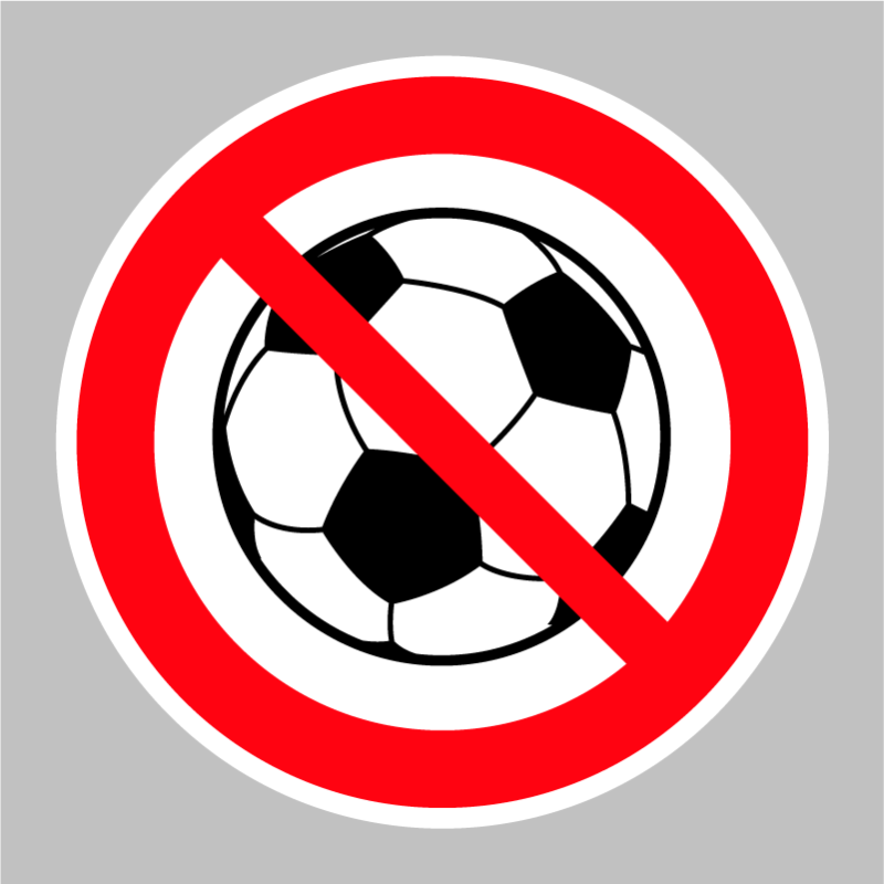 Autocollant Ballon interdit | Zone Signaletique