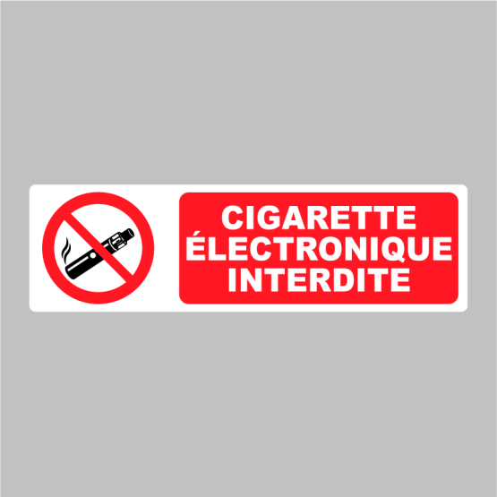 Autocollant Pictogramme Cigarette électronique interdite | Zone ...