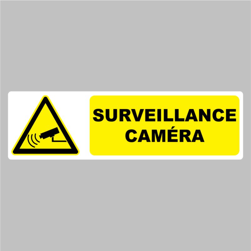 Autocollant Pictogramme surveillance caméra | Zone Signaletique