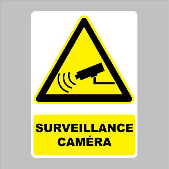 Autocollant Panneau surveillance caméra | Zone Signaletique