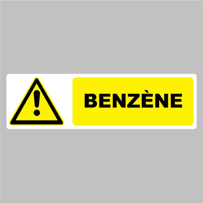 Autocollant Pictogramme danger benzène | Zone Signaletique
