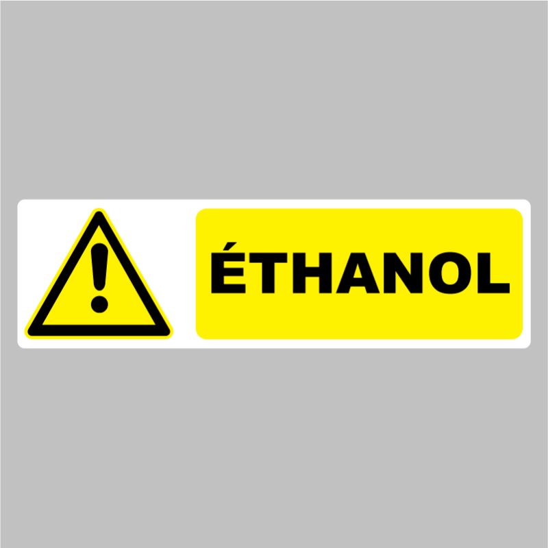 Autocollant Pictogramme danger éthanol | Zone Signaletique