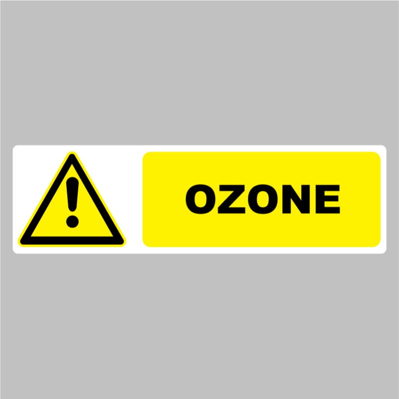 Autocollant Pictogramme danger Ozone | Zone Signaletique
