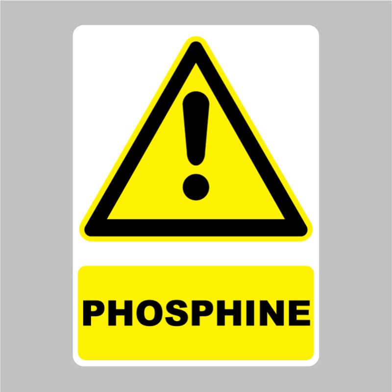 Autocollant Panneau danger Phosphine | Zone Signaletique
