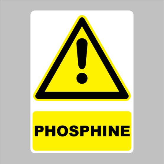 Autocollant Panneau danger Phosphine | Zone Signaletique
