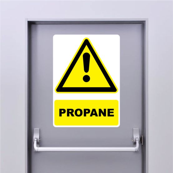 Autocollant Panneau danger Propane | Zone Signaletique