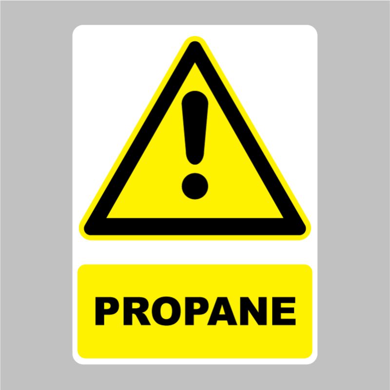 Autocollant Panneau danger Propane | Zone Signaletique