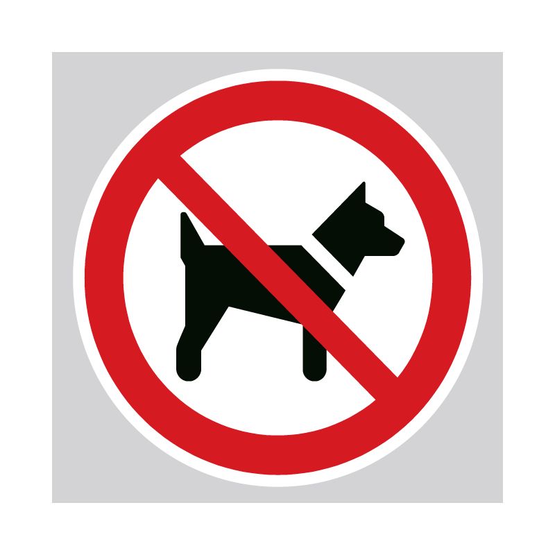 Autocollant Panneau interdit aux chiens - ISO7010 - P021 - Zone ... Autocollant Panneau interdit aux chiens - ISO7010 - P021 - Zone ...