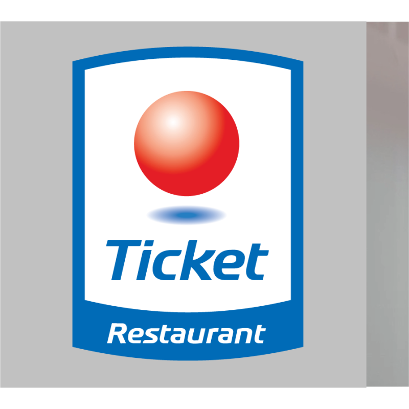 Sticker Ticket Restaurant | Zone Signaletique