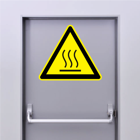 Autocollant surface chaude | Zone Signaletique