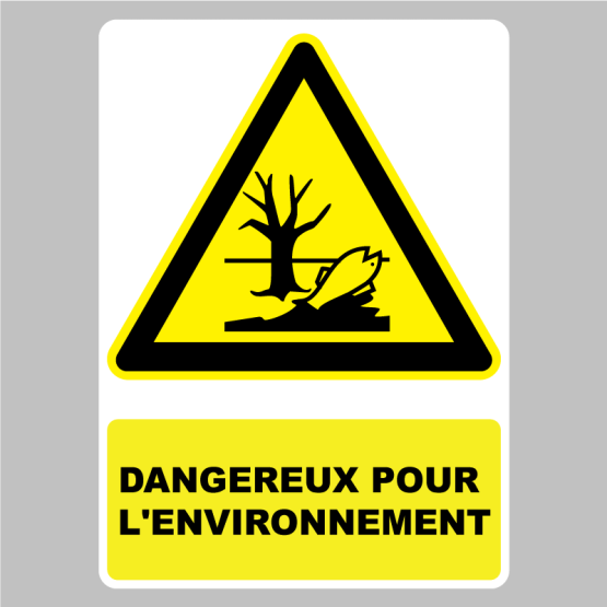 Autocollant Pictogramme dangereux pour l'environnement | Zone Signaletique