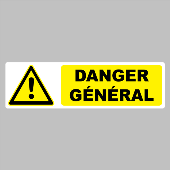 Autocollant Pictogramme Danger général | Zone Signaletique