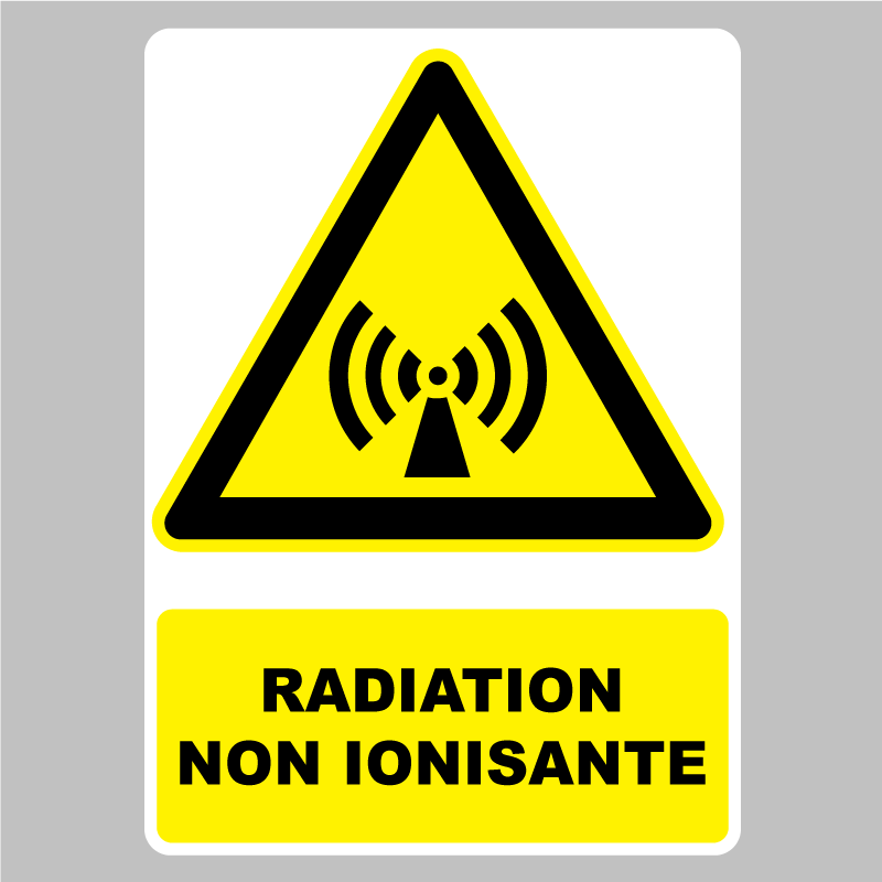 Autocollant Pictogramme Radiations non ionisantes | Zone Signaletique