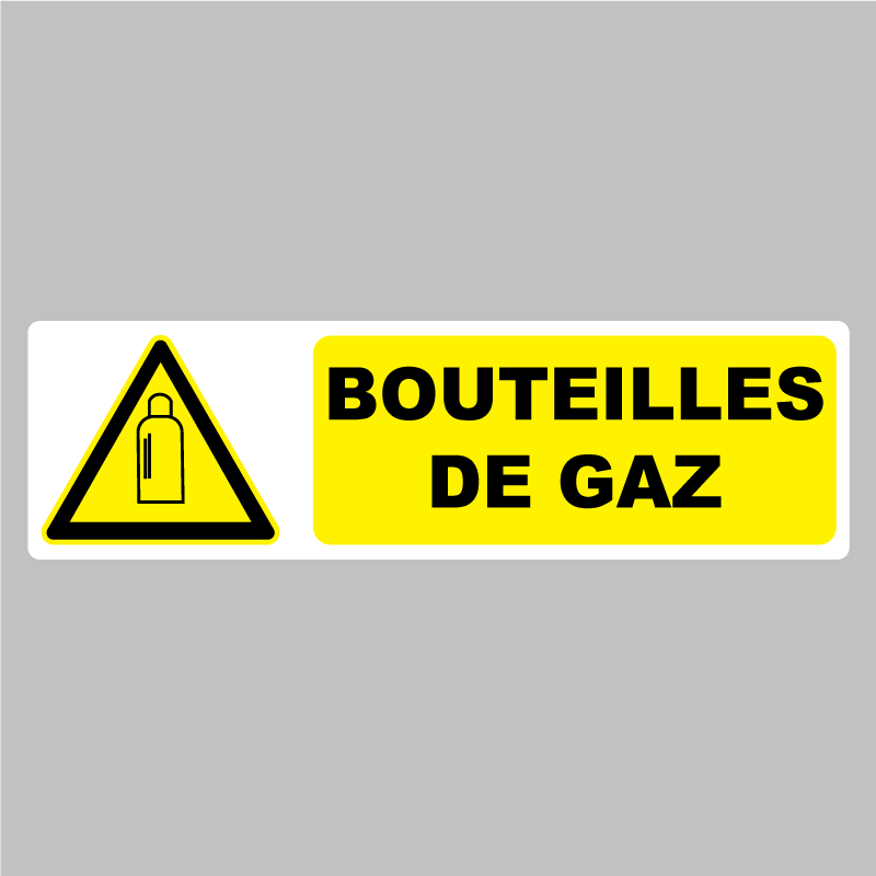 Autocollant Pictogramme Bouteilles De Gaz | Zone Signaletique