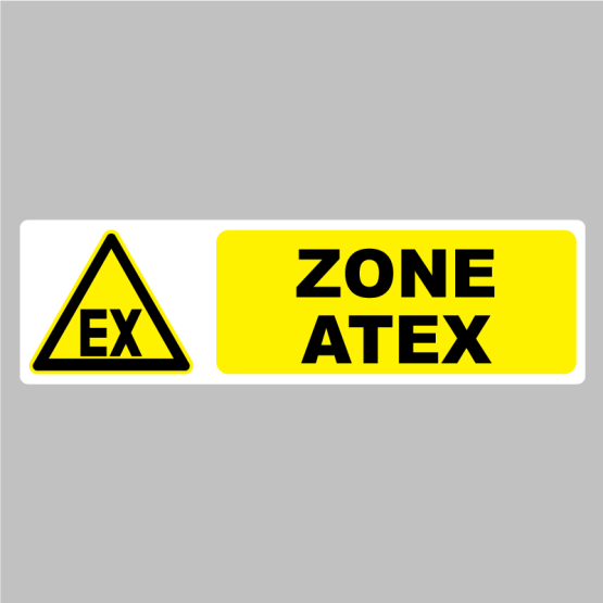 Autocollant Panneau EX Zone Atex | Zone Signaletique