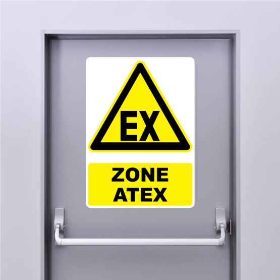Autocollant Pictogramme EX Zone Atex | Zone Signaletique