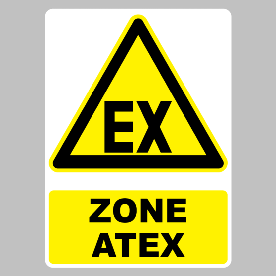 Autocollant Pictogramme EX Zone Atex | Zone Signaletique