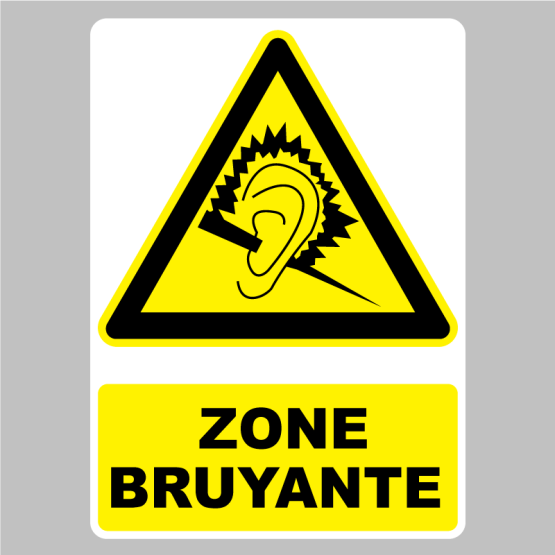 Autocollant Pictogramme zone bruyante | Zone Signaletique