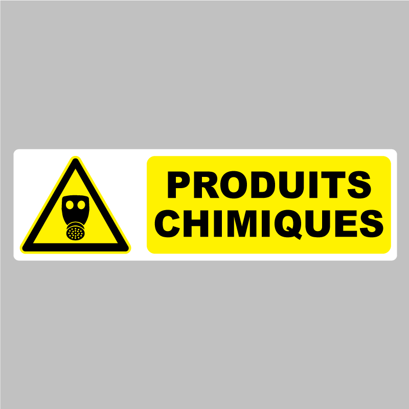 Autocollant Panneau Produits chimiques | Zone Signaletique