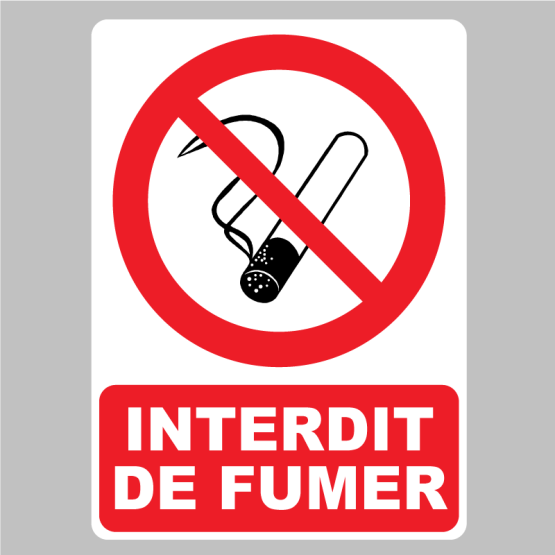 Autocollant Panneau Interdit de fumer | Zone Signaletique