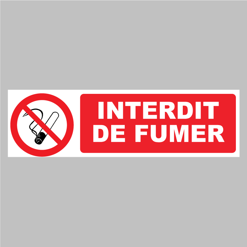 Autocollant Pictogramme Interdit de fumer | Zone Signaletique